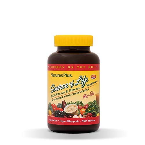 NaturesPlus Source of Life - 360 Mini-Tabs - Multivitamin & Mineral ...