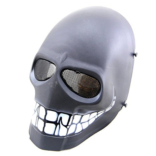 ATAIRSOFT Airsoft Mask Full Face Paintball Hockey BB Protective Mesh ...