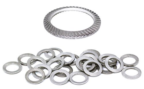 (25pcs) M8 Stainless SCHNORR Brand Ribbed Safety Spring Lock Washer ...