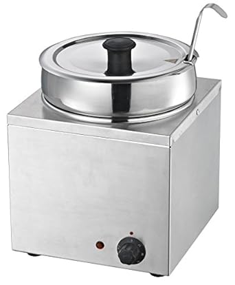 Amazon.com: Chef's Supreme - 7 qt. Round Stainless Food Warmer w/Insert ...