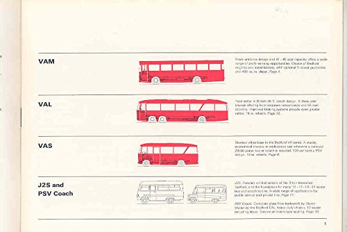 1964 ? Bedford VAM VAL VAS J2S PSV Bus Brochure Martin Walter on ...