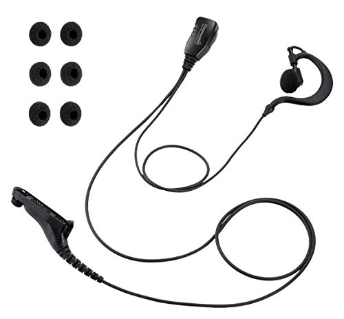 Single Wire Earhook Earpiece for Motorola Radios APX1000 APX4000 ...