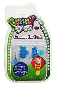 Amazon.com : Gummy Bears Gummy Ear Buds Blue : Blue Gummi Headphones ...