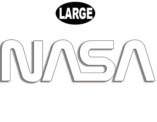 Amazon.com: American Vinyl Large White NASA Worm Lettering Sticker (no ...