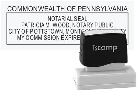 Amazon.com : Pennsylvania - Notary Stamp - Pre-Inked Stamp : Business ...