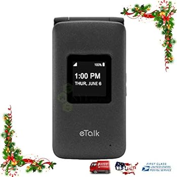 Amazon.com: Verizon Wireless Freetel eTalk Prepaid Flip Phone (Gray)