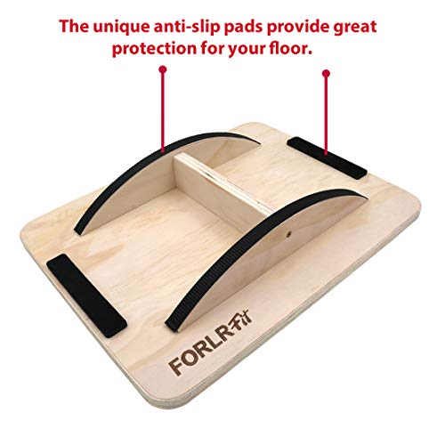 FORLRFIT Professional Wooden Balance Board, Rocker Board-17.” Full Anti ...