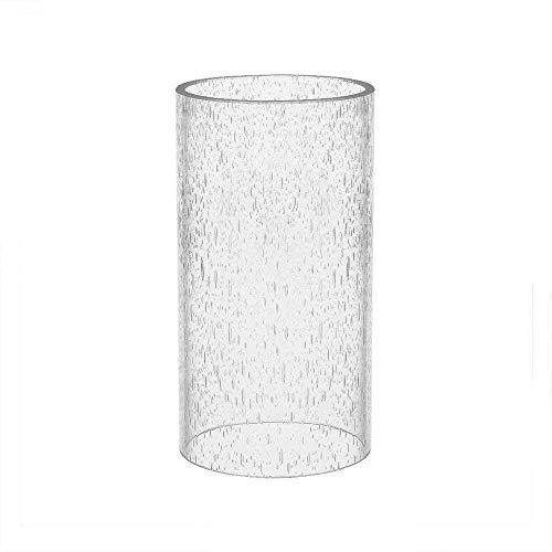 Sunwo Glass Shade Straight Cylinder Glass Lamp Shade Replacement with ...