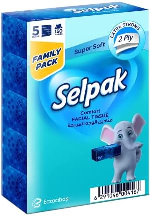 Selpak - Facial Tissue Soft And Comfort - 150 X 2 Ply Sheets Extra ...