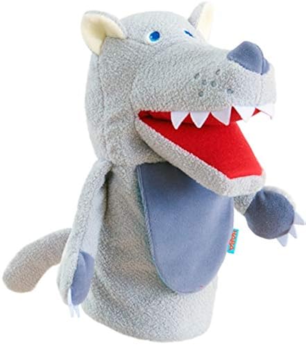 HABA Eat it up Wolf Glove Puppet with Built in Belly Bag to Feed The ...