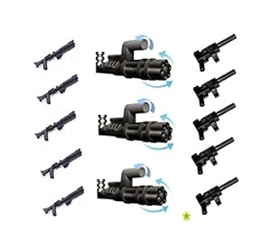 LEGO Star Wars / Little Arms Weapon Set : 3 x Minigun Pathmaker (Z -6 ...