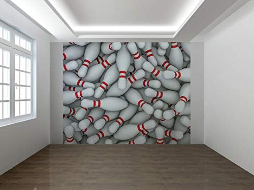Bowling Pins 3D Photo Wallpaper Wall Mural (44374363) Pins 3D (130gsm ...