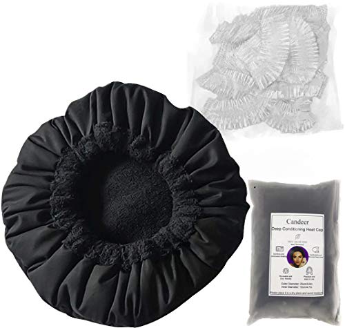 Candeer Heat Cap for Deep Conditioning, Microwavable Treatment Steaming ...