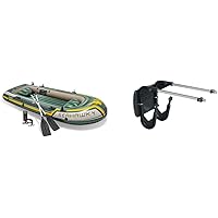 Intex Seahawk 4, 4-Person Inflatable Boat Set with Aluminum Oars and ...