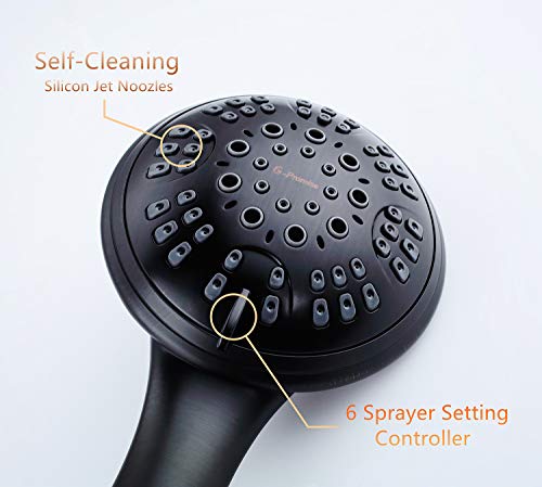G-Promise Filtered Handheld Shower Head,Health Care Shower Set 6 Spray ...