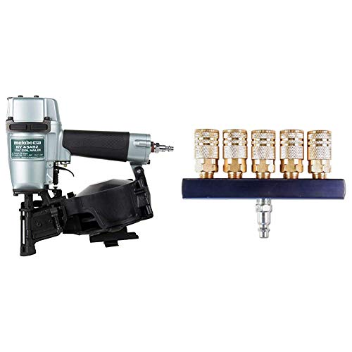 Metabo HPT Roofing Nailer, 16 Degree Magazine (NV45AB2) & Primefit ...