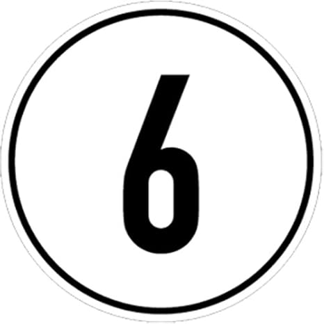 Schild Geschwindigkeitsschild, 6 km/h, Alu, Ø 20 cm: Amazon.de: Baumarkt