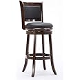 Amazon.com: Boraam Augusta Bar Height Swivel Stool, 29-Inch, Cappuccino ...