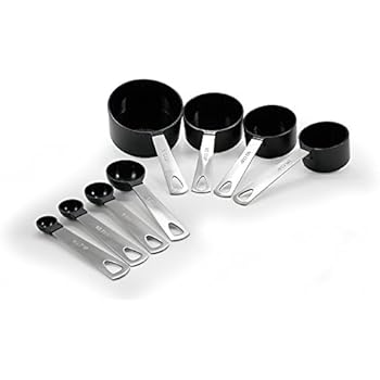 Amazon.com: Oneida Measuring Cups and Spoons, 8 Piece Measuring Set ...