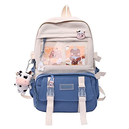 STUSOO Kawaii Backpack With Pins Kawaii School Backpack Cute Aesthetic ...