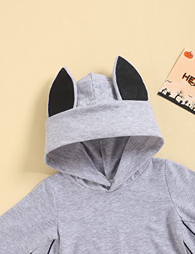 My First Halloween Outfit Newborn Baby Boy Cosplay Clothes Infant Bat Costume Hoodie Romper ...