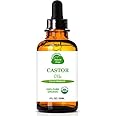Amazon.com: Nature Drop's Organic Castor Oil,1 oz - 100% USDA Certified ...