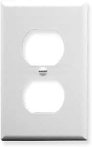Amazon.com: ICC Electrical Faceplate with 2 Ports in Single Gang, White ...