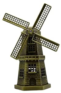 Cottage Handicraft Stylish Holland Windmill, Metal Showpiece Windmill ...