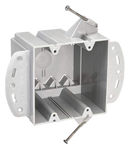Electrical Box, 2 Gang, 48 cu. in., PVC: Amazon.com: Industrial ...