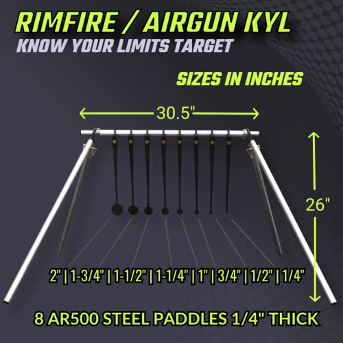 AR500 Steel Targets - Know Your Limits Target 22lr - Kyl Target ...