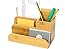 Bamboo Stationery Organiser Letter Rack Notes Pen Pencil Holder: Amazon ...