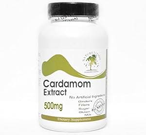 Amazon.com: Cardamom Extract 500mg ~ 200 Capsules - No Additives ...