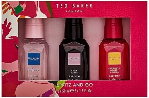 TED BAKER LONDON SPRITZ AND GO BODY SPRAYS COLLECTION 3 X 50 ML price ...