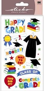 Amazon.com: Happy Grad! Graduation Day Scrapbook Stickers
