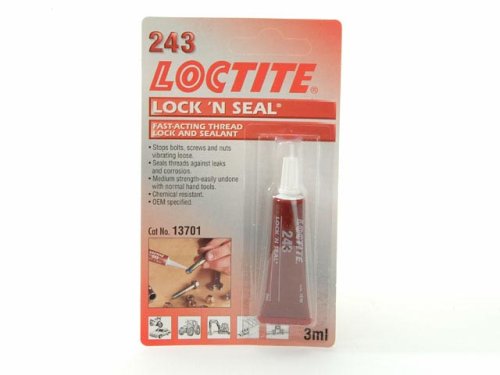 Loctite 243 Lock 'n' Seal Fast Acting Thread Lock and Sealant - 3 ml ...