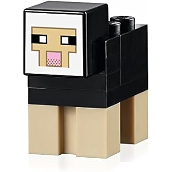 Amazon.com: LEGO Minecraft MiniFigure - Black Sheep Animal (22137 ...