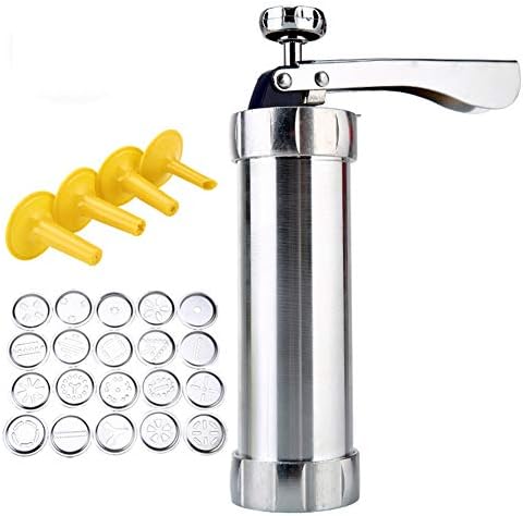 سعر ISAKEN Biscuit Cookie Maker, Stainless Steel Baking Cookie Press Pump Machine with 20 Cookie ...