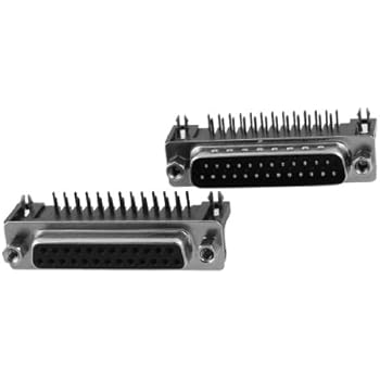 Amazon.com: Pc Accessories-Db25 Male Right Angle PCB Mount Connector ...