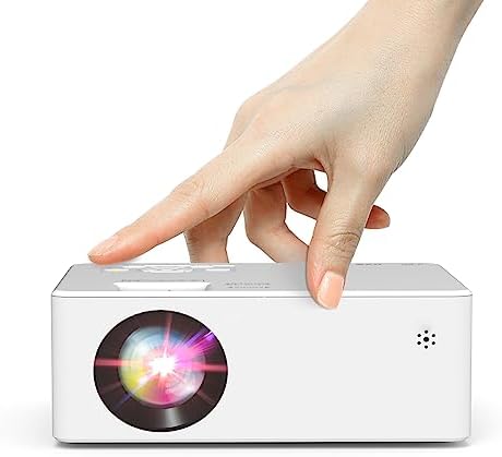 Mini Projector with Tripod, Portable Projector for Iphone, 9000Lumens ...