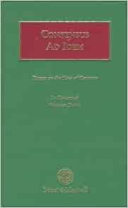 Consensus Ad Idem: Essays on Contract in Honour of Guenter Treitel ...