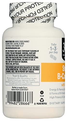 365 by Whole Foods Market, Vitamin B Stress Complex with Vitamin C, 60 Veg Capsules | Pricepulse