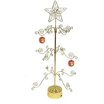 Amazon.com: Gold Wire Ornament Tree Display by The Bradford Exchange ...
