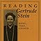 Amazon.com: Reading Gertrude Stein: Body, Text, Gnosis (Reading Women ...