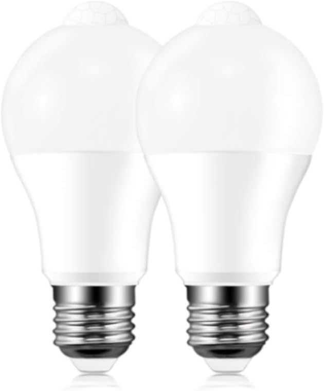 Motion Sensor Light Bulbs, Akindoo 8W (100-Watt Equivalent) E26/27 Base ...