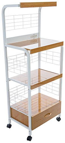 Amazon.com - Home Source Industries Metal Microwave Cart with 2 ...