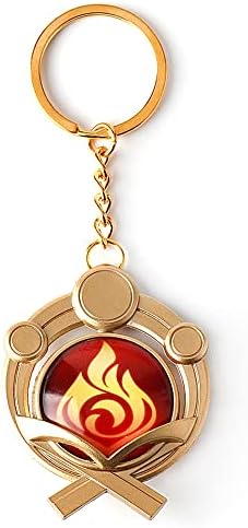 Genshin Impact Keychain Mondstadt And Inazuma Vision Luminous Keyring ...