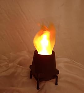 Decorative Table Light Silk Fire Flame Effect Lamp: Amazon.co.uk ...
