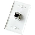 Amazon.com: BUPLDET 1 Port Cat7 Ethernet Wall Plate Female to Female ...