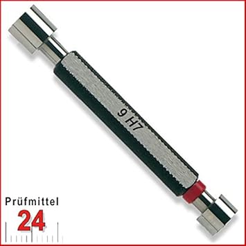 Grenzlehrdorn / Lehrdorn 9 mm H7 mit Gut + Ausschusseite Toleranz und ...