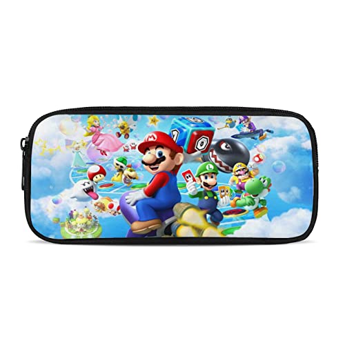 Cartoon Pencil Case with Zipper Storage Pouch Classic Video Game Pen Pouch Bag For Office ...